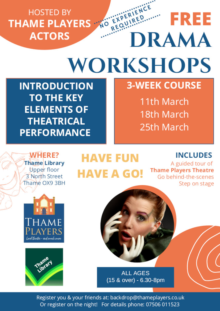 Free Drama Workshops Return - Thame Players